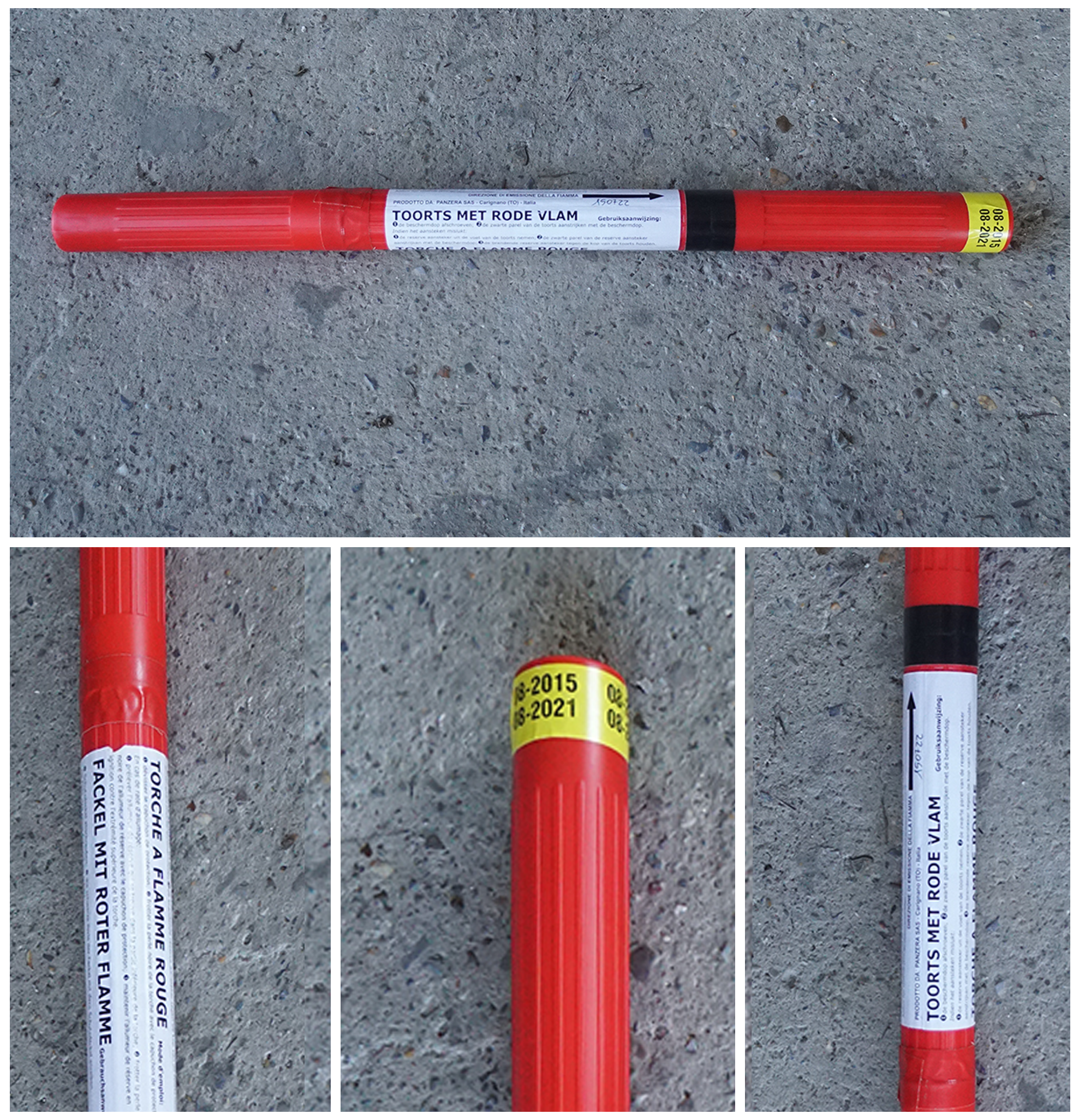 Toorts met rode vlam - Spoorwegfakkel 7MIN | T&T FIREWORKS, vuurwerk ...